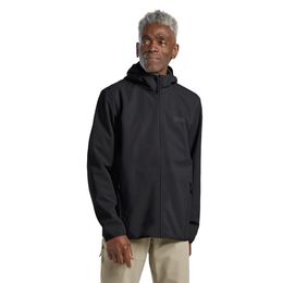 Jack Wolfskin Herren Softshelljacke "BORNBERG HOODY M", schwarz, Gr. S, Obermaterial: 100% Polyester, Jacken