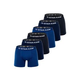 G-Star Raw G-STAR Herren Boxershorts "Boxershort Boxer briefs 6 pack 6er Pack", Gr. M, blau, Obermaterial: 95% Baumwolle CO. 5% Elasthan EL., Unterhosen