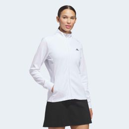 Damen Trainingsjacke "PERFORMANCE TEXTURE FULL ZIP T", wei&szlig;, Gr. XXL, adidas Performance, Obermaterial: 91% Polyester, 9% Elasthan, Jacken, mit