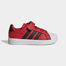 M&auml;dchen Sneaker "STREETTALK", adidas Sportswear, Gr. 32better scarlet, core schwarz, ftwr wei&szlig;, Synthetik, Schuhe, inspiriert vom Design des adidas