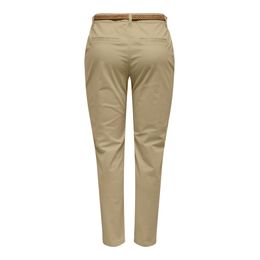 Jacqueline de Yong JDY Damen Chinohose "JDYCHICAGO MW BELTED CHINO PANTS PNT DIA"travertine, Gr. XL, unifarben, Web, Obermaterial: 98% Baumwolle, 2% Elasthan, Hosen