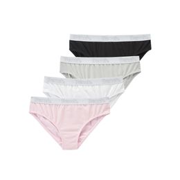 Bench. M&auml;dchen Slip, Gr. 170rosa, grau, wei&szlig;, schwarz, Jersey, Obermaterial: 92% Baumwolle, 8% Elasthan, unifarben, Unterhosen, M&auml;dchen - mit weichem