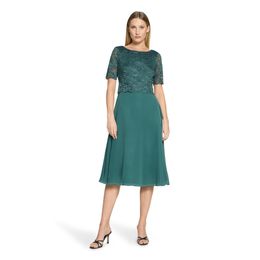 Vera Mont Damen Cocktailkleid "Damen mit Spitze", gr&uuml;n, Gr. 38, Obermaterial: 100% Polyester; Futter: 100% Polyester, Kleider, Spitze