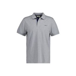 Gant Herren Poloshirt "Poloshirt REGULAR CONTRAST PIQUE RUGGER 1er Pack", grau, Gr. M, Obermaterial: 96% Baumwolle CO. 4% Elasthan EL., Shirts