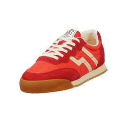Gant Damen Sneaker "Beylana", Gr. 39, rot, Nylon, Veloursleder, kontrastfarbene Details, Schuhe, Retro Sneaker, Schn&uuml;rschuh mit Lederinnensohle