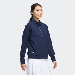Damen Sweatshirt "WOMEN'S ULTIMATE365 HALF-ZIP LAYERING OBERTEIL", blau, Gr. XXL, adidas Performance, Obermaterial: 75% Polyester, 25% Elasthan,