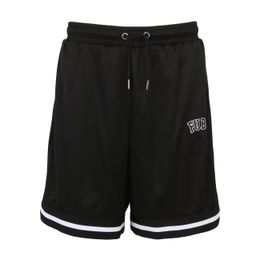 Fubu Herren Shorts "Fubu Herren Caterpillar Caution Shorts"schwarz, wei&szlig;, Gr. M, 100% Polyester, Hosen