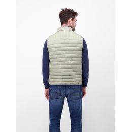 Lerros Herren Steppweste, beige, Gr. XXXL, unifarben, Web, Obermaterial: 100% Polyester, Westen, mit Rei&szlig;verschluss und Stehkragen