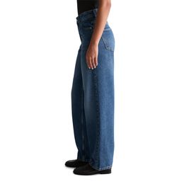 Marc O'Polo Damen Weite Jeans "aus Lyocell-Mix ohne Stretch", blau, Gr. 28, MARC O'POLO DENIM, unifarben, Obermaterial: 80% Lyocell, 20% Baumwolle, Jeans
