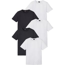 bonprix Herren T-Shirt "T-Shirt (5er Pack)", wei&szlig;, Gr. 64, Obermaterial: 100% Baumwolle, Shirts, Regular Fit, Kurzarm, f&uuml;r warme Tage, aus Baumwolle