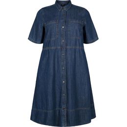 ZIZZI Shirt Dress 'Jkianta' female Blue size XXL