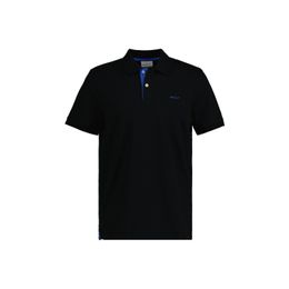 Gant Herren Poloshirt "Poloshirt REGULAR CONTRAST PIQUE RUGGER 1er Pack", schwarz, Gr. M, Obermaterial: 96% Baumwolle CO. 4% Elasthan EL., Shirts