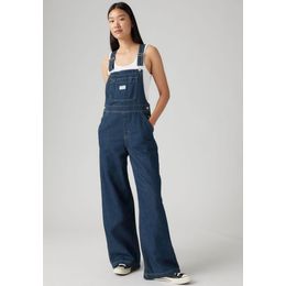 Levi's Overall LEVI'S "XL OVERALL", Damen, Gr. L (40), N-Gr, blau (square circle), Web, Obermaterial: 100% Baumwolle, unifarben, regular fit kn&ouml;chellang, Overalls Overall, mit Taschen
