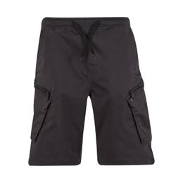 883POLICE Herren Cargoshorts "883 Police EYTHORN CARGO SHORTS", schwarz, Gr. 30, unifarben, 70% Baumwolle, 28% Polyester, 2% Elasthan, Hosen