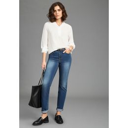 Arizona Damen Gerade Jeans, blau, Gr. 48, unifarben, Denim/Jeans, Obermaterial: 79% Baumwolle, 19% Polyester, 2% Elasthan, Jeans, gerade geschnitten,