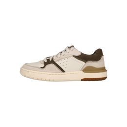 Clarks Herren Sneaker "Courtlite2", Gr. 42,5, beige, Schuhe, im retro-inspirierten Design mit modernem Touch