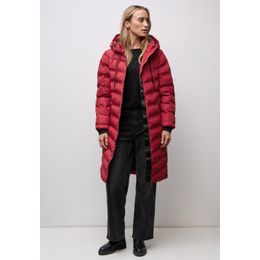 Street One Damen Steppmantel, rot, Gr. 42, unifarben, Stoff, Obermaterial: 100% Polyester. Futter: 100% Nylon. F&uuml;llung: 100% Polyester, M&auml;ntel, mit
