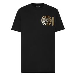 Plein Sport Herren T-Shirt "Tiger", schwarz, Gr. XS, Obermaterial: 100% Baumwolle, Shirts