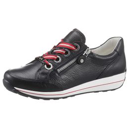 Ara Damen Sneaker "OSAKA", Gr. 5,5, blau, Leder, Schuhe, Freizeitschuh, Halbschuh, Schn&uuml;rschuh in bequemer Schuhweite G