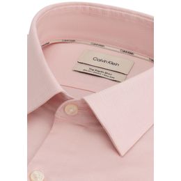 Calvin Klein Herren Businesshemd "SLIM ESNTL POPLIN STR SLD", rosa, Gr. 41, unifarben, Web, Obermaterial: 96% Baumwolle, 4% Elasthan, Hemden, Slim