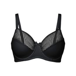 bonprix Damen Minimizer-BH "Minimizer-BH mit Mesh", Gr. 100, schwarz, Obermaterial: 80% Polyamid, 20% Elasthan. Futter: 92% Polyamid, 8% Elasthan.