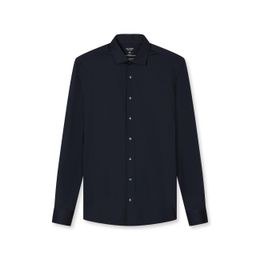 OLYMP Herren Businesshemd "OLYMP Level Five 24/Seven, Body Fit, Modern Kent", schwarz, Gr. 39, 86% Polyamid, 14% Elasthan, Hemden
