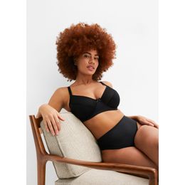 bonprix Damen Minimizer-BH "Minimizer-BH mit Mesh", Gr. 105, schwarz, Obermaterial: 80% Polyamid, 20% Elasthan. Futter: 92% Polyamid, 8% Elasthan.