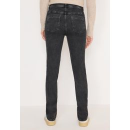 Cecil Damen Slim-fit-Jeansdunkelgrau washed, Gr. 34, unifarben, Jeans, 84% Baumwolle, 13% Polyester, 3% Elasthan, Jeans, High Waist