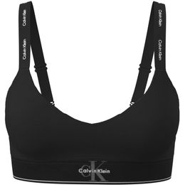 Damen Bralette "LIGHTLY LINED BRALETTE", Calvin Klein Underwear, Gr. XLschwarz, BHs, K&ouml;rpernahe Passform mit elastischem Bund