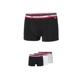 Fila Herren Boxershorts "MAN BOXER SHORTS", Gr. S, wei&szlig;, Obermaterial: 95% Baumwolle, 5% Elasthan. Obermaterial 2: 67% Baumwolle, 28% Polyester, 5%