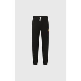 Champion Jungen Jogginghose "Graphic Terry Elastic Cuff", schwarz, Gr. M, Obermaterial: 54% Baumwolle, 46% Polyester, Hosen, f&uuml;r sportliche