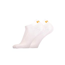UphillSport Herren F&uuml;&szlig;linge "FRONT LOW 2er Pack", Gr. 43, wei&szlig;, 60% Polypropylen, 37% Polyamid, 3% Elasthan, mehrfarbig, unifarben, Socken, mit