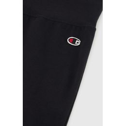 Champion Damen Highwaist Leggings, schwarz, Gr. M, Obermaterial: 90% Baumwolle, 10% Elasthan, Hosen