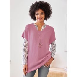 Heine Damen Pullunder "Pullunder", rosa, Gr. 38, unifarben, 100% Polyacryl, Pullover