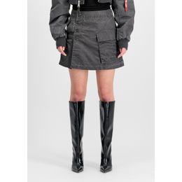Skort Alpha Industries "Vintage Mini Skirt", Damen, Gr. L, vintage grau, Obermaterial: 100% Nylon, R&ouml;cke Skort