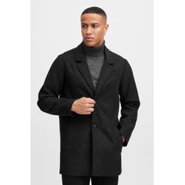Blend Herren Wollmantel "BHWally"schwarz, Gr. L, unifarben, 100% Polyester, M&auml;ntel, W&auml;rmender Basic Wollmantel