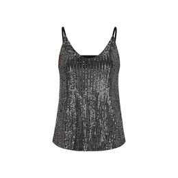 NAEMI Top 'Fashion Look' Damen Gr&ouml;&szlig;e XL schwarz / silber