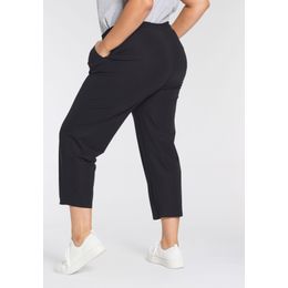 KjBRAND Damen Schlupfhose "7/8 Babsie Jogg Sensitiv", schwarz, Gr. 44, Web, Obermaterial: 72% Polyamid, 28% Elasthan, Hosen, Sommerhose mit