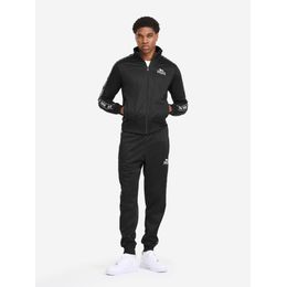 Lonsdale Herren Trainingsanzug "LOWICK"schwarz, wei&szlig;, Gr. L, Obermaterial: 100% Polyester, Sportanz&uuml;ge, f&uuml;r vielseitige Aktivit&auml;ten, sportlicher