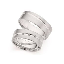 Phoenix PH&Ouml;NIX Damen Trauring "Schmuck Geschenk Silber 925 Trauring Ehering LIEBE versch. Varianten", 68, ohne Brillanten, Silber 925 (Sterlingsilber),