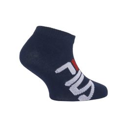 Fila M&auml;dchen Sneakersocken "JUNIOR UNISEX INVISIBLE SOCKS", Gr. 27, blau, diverse Faserarten, unifarben, Socken, mit Logoschriftzug seitlich