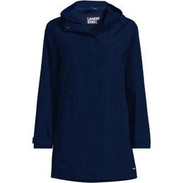 LANDS' END Squall Regenmantel, Damen,  Blau, Nylon, by Lands' End