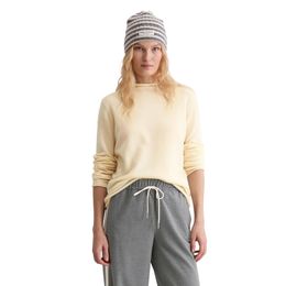 Marc O'Polo Strickpullover MARC O'POLO "mit hohem Tragekomfort", Damen, Gr. M, raw cream, Obermaterial: 100% Kaschmir, unifarben, Pullover Strickpullover