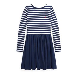 Polo Ralph Lauren Kleid M&auml;dchen Gr&ouml;&szlig;e 117/123 navy / rot / wei&szlig;