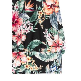 Lascana Damen Tankini-Top "Salsa", schwarz, Gr. 36, bedruckt, gebl&uuml;mt, Recycling-Polyamid, Bikini-Oberteile, mit tollem Blumenprint
