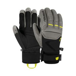 Reusch Damen Skihandschuhe "Pro RC", grau, Gr. 10, mehrfarbig, 60% Ziegenleder, 40% Polyester, Handschuhe, in sportlichem Design