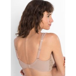 bonprix Damen Schalen-BH "Schalen-BH mit gepolsterten Tr&auml;gern", Gr. 100, beige, Obermaterial: 80% Polyamid, 20% Elasthan. Futter: 100% Polyester.