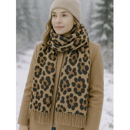 Collezione Alessandro Scarf 'Leopard' female Brown size One Size