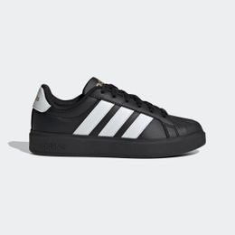 Damen Sneaker "STREETTALK", adidas Sportswear, Gr. 35,5core schwarz, ftwr wei&szlig;, gold metallic, Synthetik, Schuhe, inspiriert vom Design des adidas