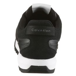 Damen Keilsneaker "TOOTHY RUNNER LACEUP MIX", Calvin Klein Jeans, Gr. 36, schwarz-wei&szlig;, Leder, Lederimitat, Schuhe, Schn&uuml;rschuh, Halbschuh,